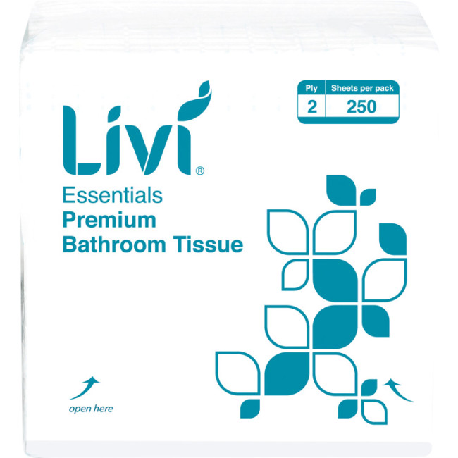 Livi Essentials Interleaved Bathroom Tissue 2 Ply 250 Sheets » Livi New ...