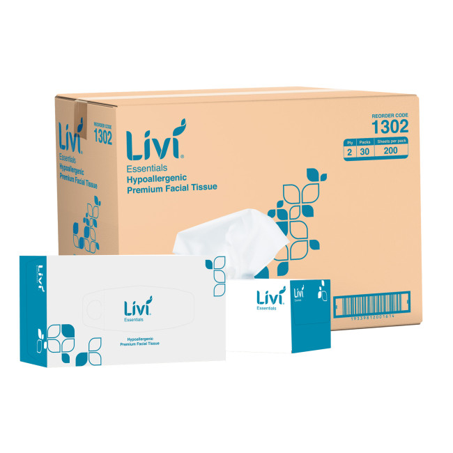 Livi Essentials Facial Tissues 2 Ply 200 Sheets » Livi New Zealand