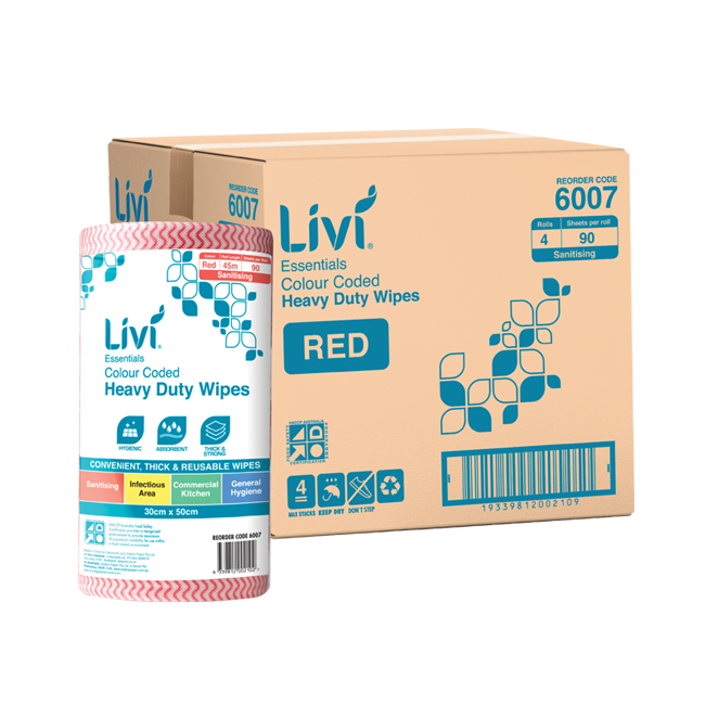 Livi Cloth Wipes Red 90 Sheets » Livi New Zealand