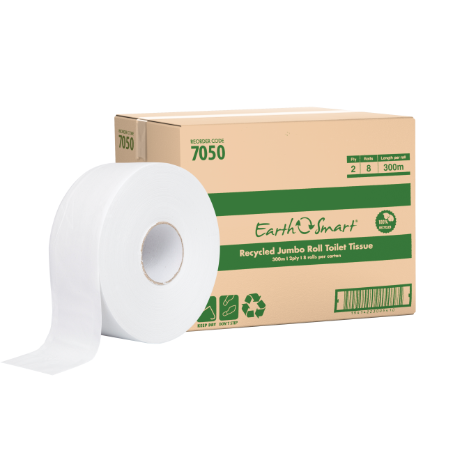 EarthSmart Jumbo Roll Bathroom Tissue 2 Ply 300m » Livi New Zealand