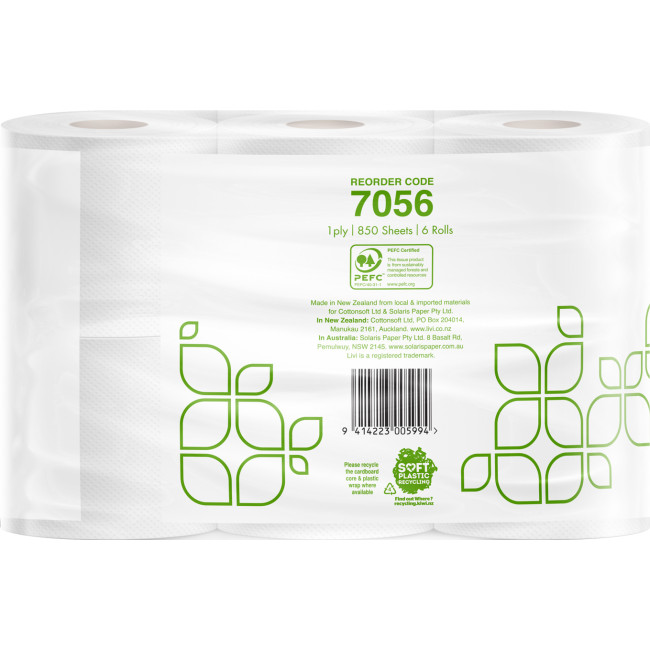 Livi Everyday Multipack Bathroom Tissue 1 Ply 850 Sheets 6 Pack » Livi ...