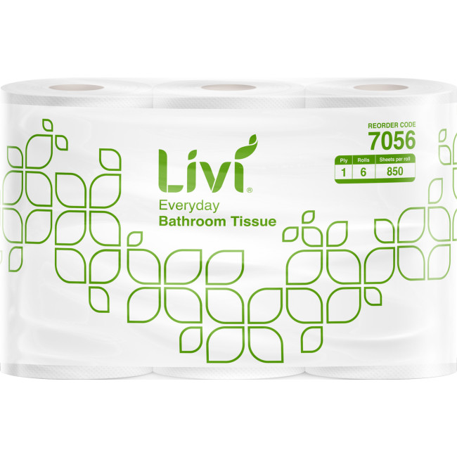 Livi Everyday Multipack Bathroom Tissue 1 Ply 850 Sheets 6 Pack » Livi ...