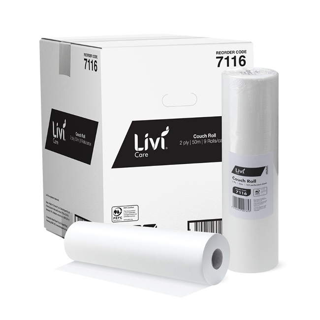 Livi Care Couch Roll 2ply 50m » Livi New Zealand