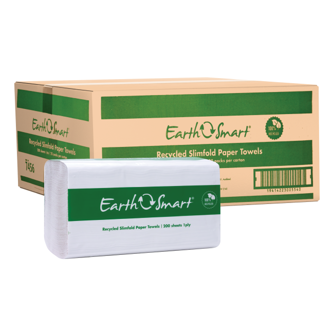EarthSmart Recycled Slimfold Towel 1 Ply 200 Sheets » Livi New Zealand